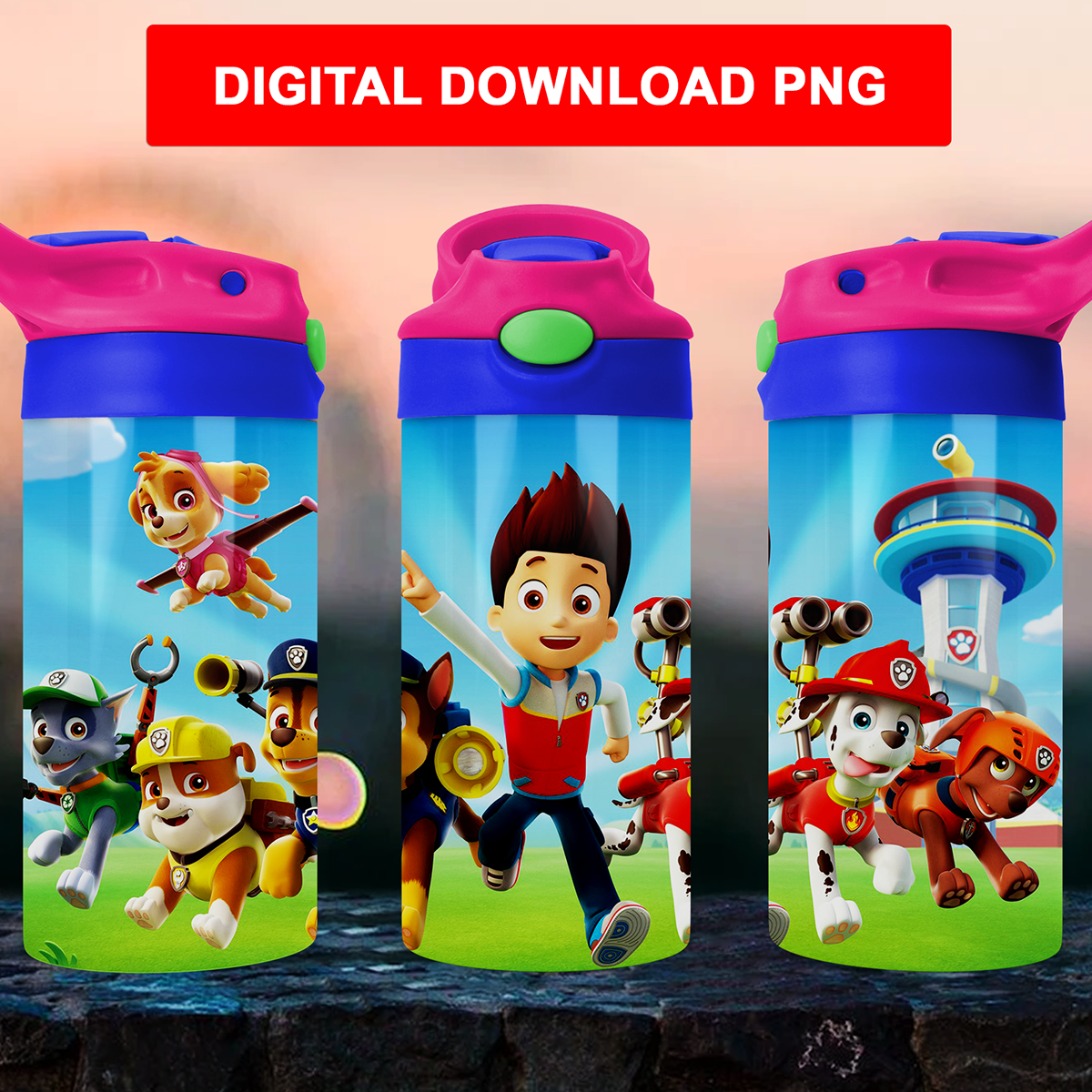 Wrap 12oz Flip Top Tumbler Design Kids Tumbler Full Digital | Inspire ...