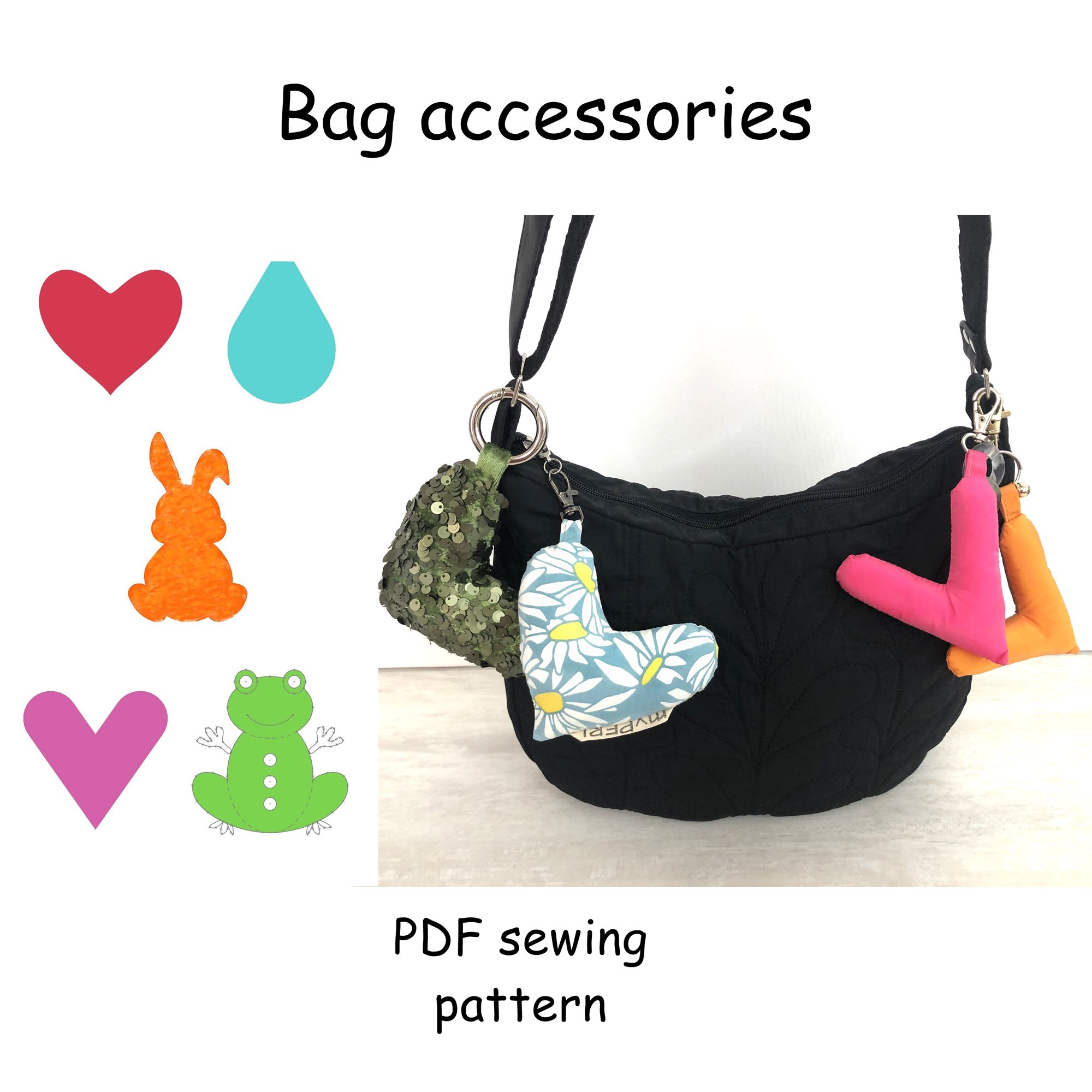 Bag Accessories PDF sewing pattern, How to Make Handmade Stu | Inspire ...