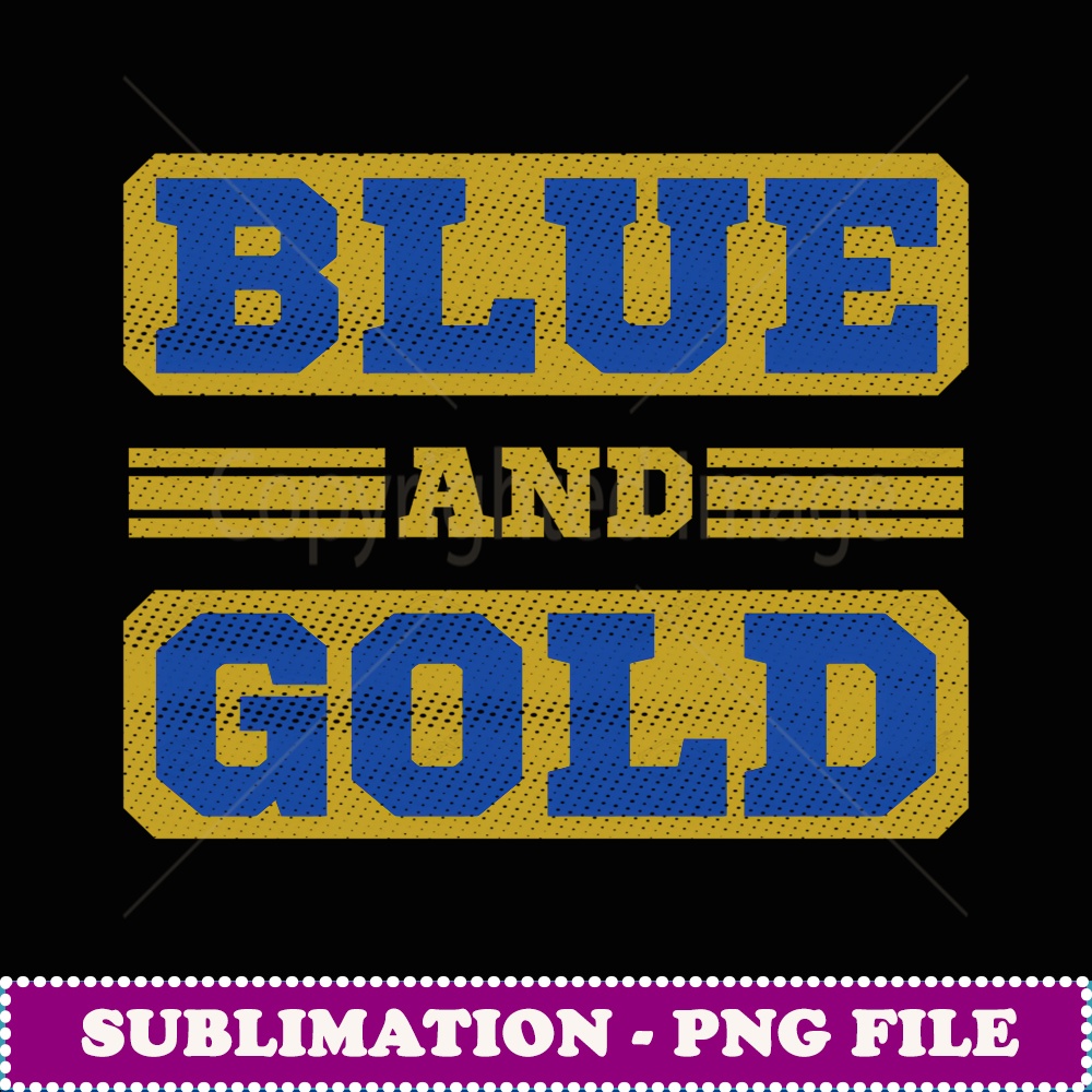 Blue and Gold Football Game Day Group Home Team Sports - PNG | Inspire ...