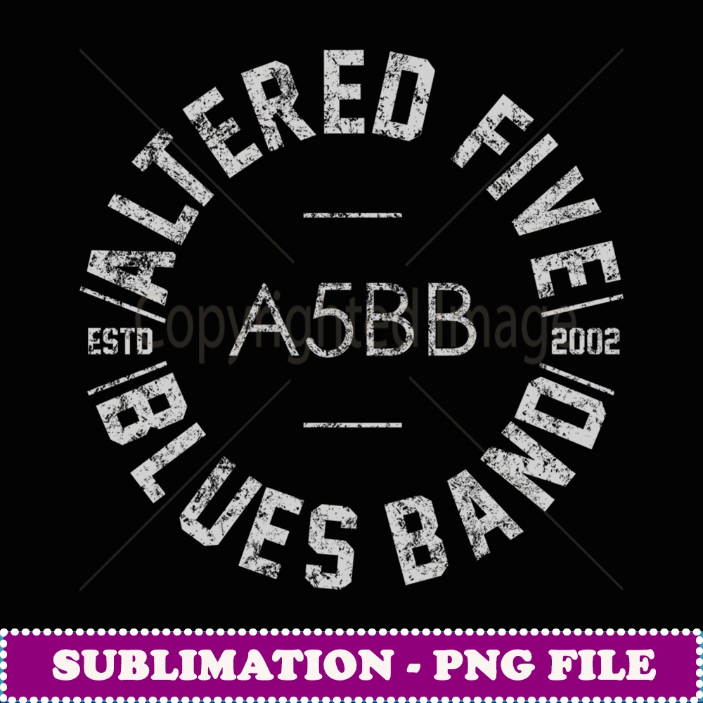 Altered Five Blues Band Logo - PNG Sublimation Digital Downl | Inspire ...