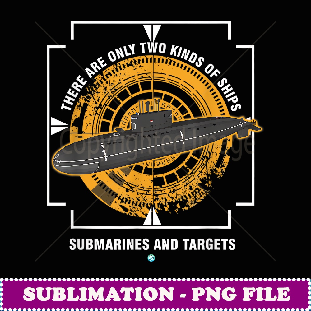 Submarines and Targets T Gift - Retro PNG Sublimation Digita | Inspire ...