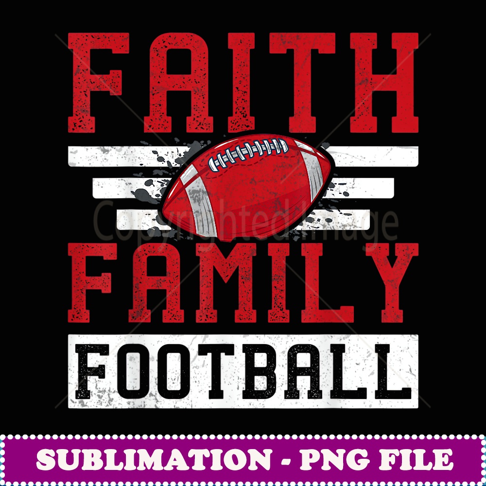 Faith Family Football Sports Team Players Game Jesus - Vinta | Inspire ...