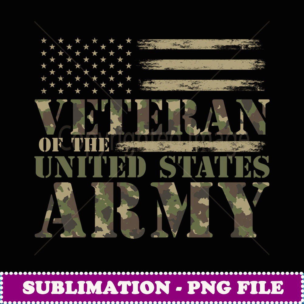 Veteran Of The United States Army Camouflage US Flag Veteran | Inspire ...