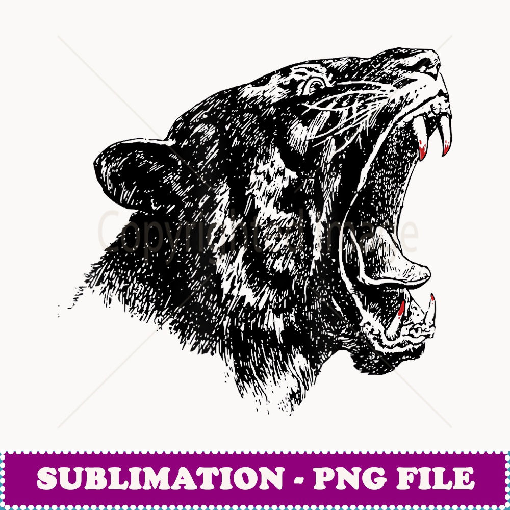 Roaring SaberTooth Tiger Drawing - High-Resolution PNG Subli | Inspire ...