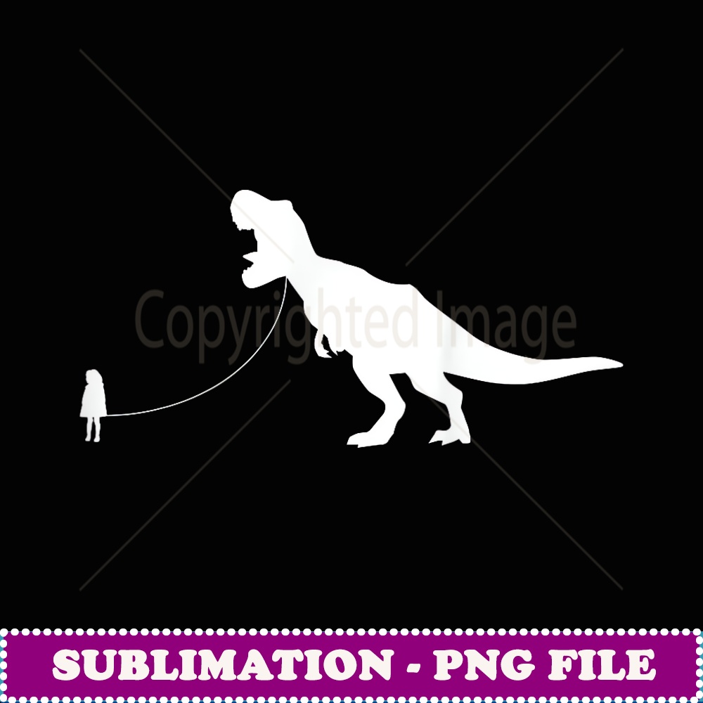 TRex Pe Dinosaur on a Leash led by a Girl rex on a lead - PN | Inspire ...