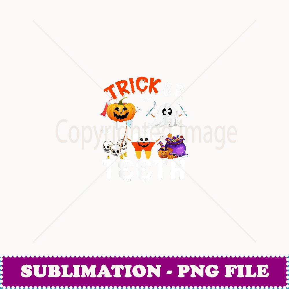 Trick Or th Treating Candy Pumpkin Boo Tooth Dental Squad - | Inspire ...