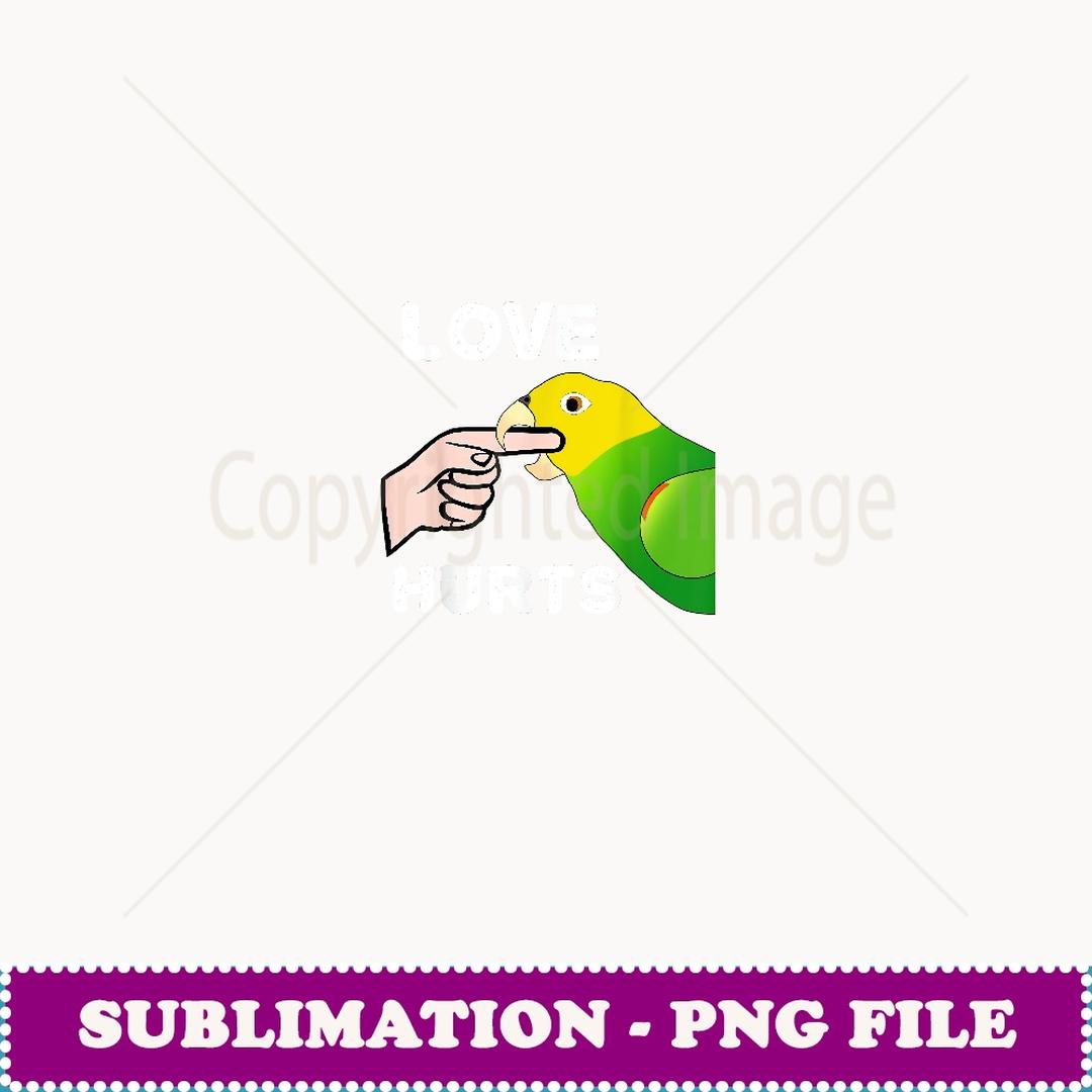 Love Hurts Yellow Head Amazon Parrot Biting Finger - Premium | Inspire ...