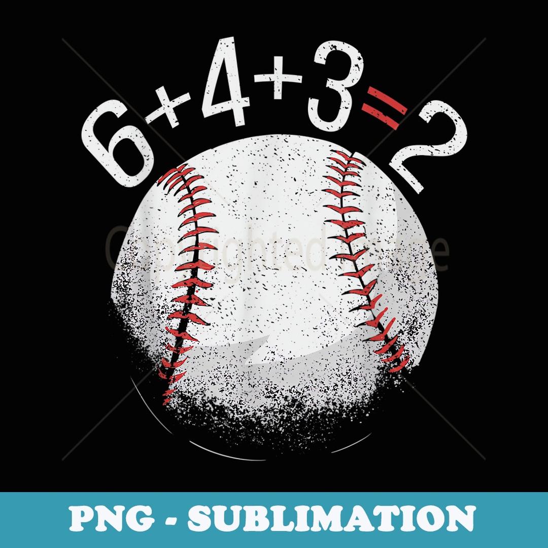 6432 Double Play Baseball Player Baseball Saying - PNG Subli | Inspire ...