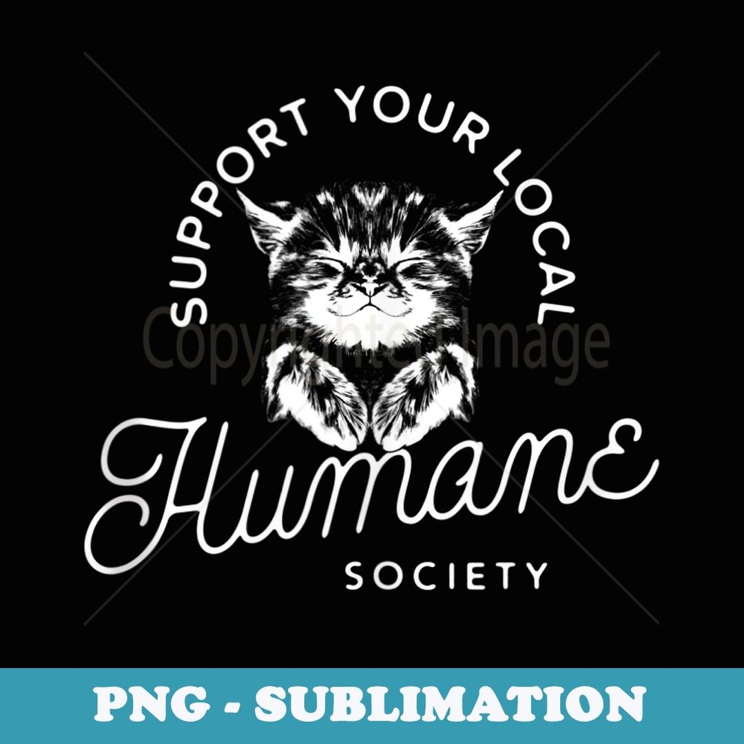 Vintage Cat Support Your Local Humane Society - - Aesthetic | Inspire ...