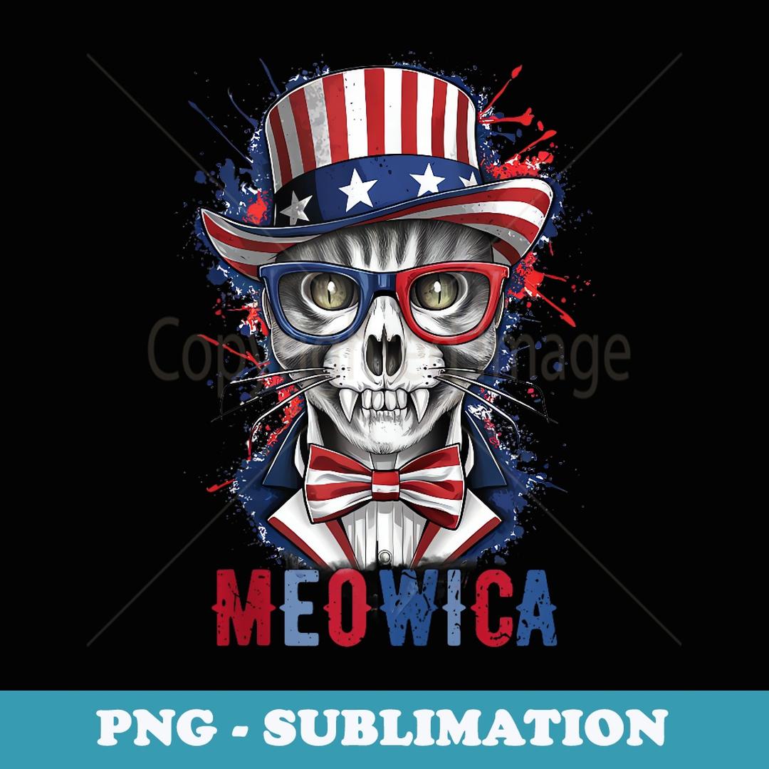 Patriotic Meowica 4th of July Cat American Flag Skeleton cat | Inspire ... Patriotic Meowica 4th of July Cat American Flag Skeleton cat | Inspire ...