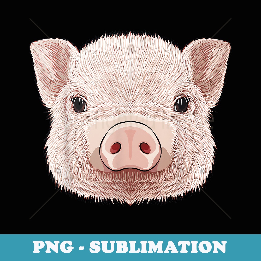 Pig Face Swine Head Hog Farmer Animal Boys - PNG Sublimation | Inspire ...