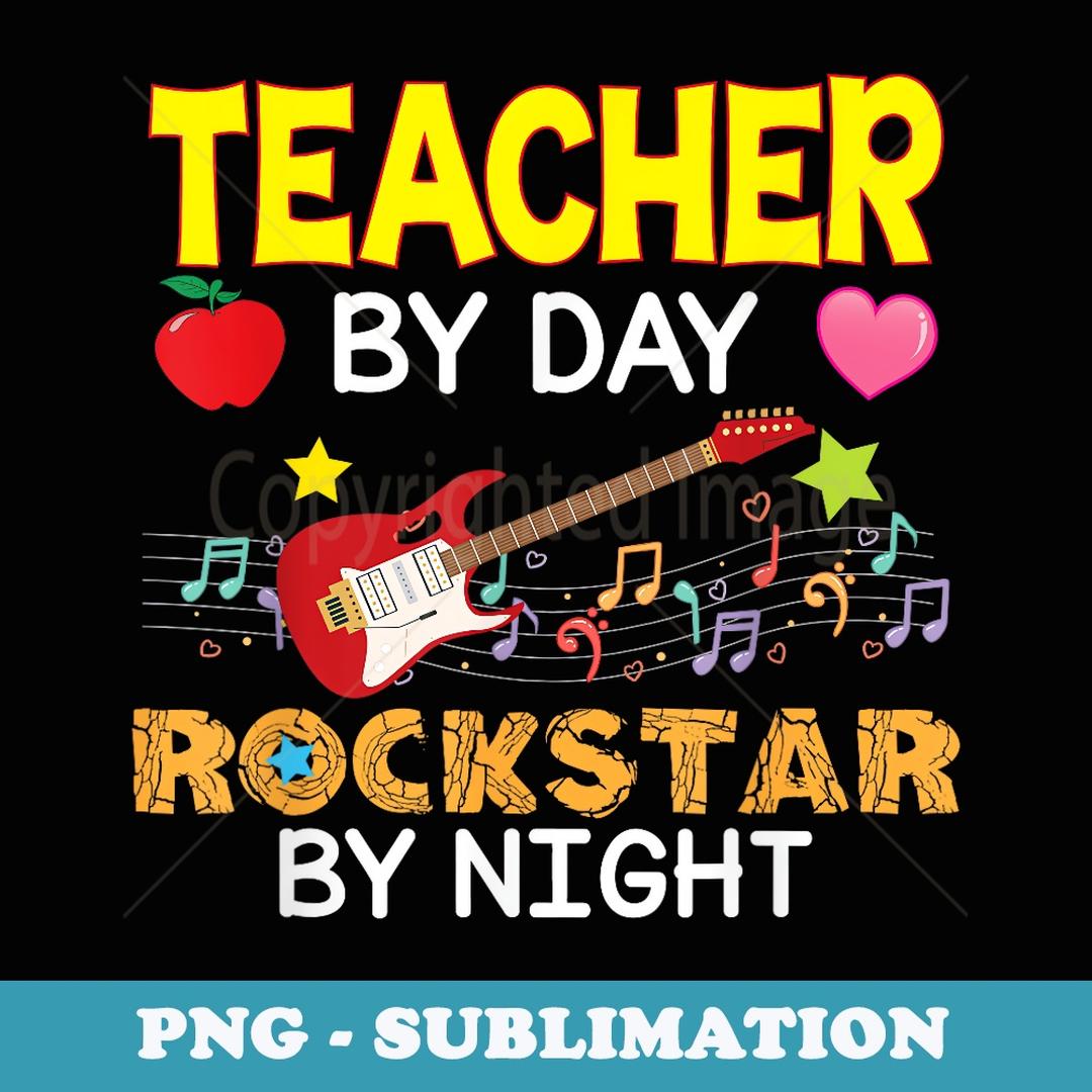 Teacher By Day Rockstar Night Back To School Kid Student - P | Inspire ...
