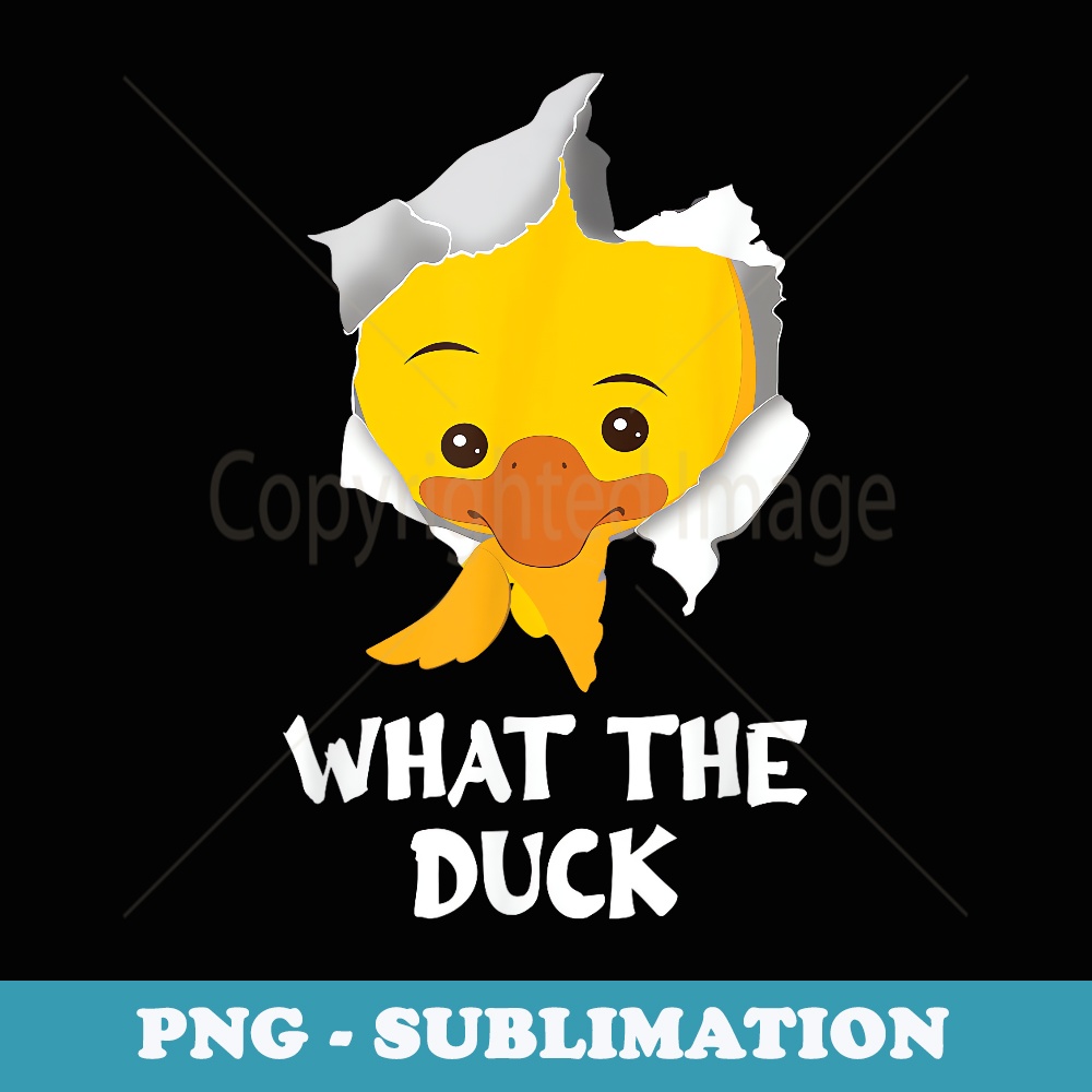 Funny Duck Word Game Saying What the Duck - PNG Sublimation | Inspire ...