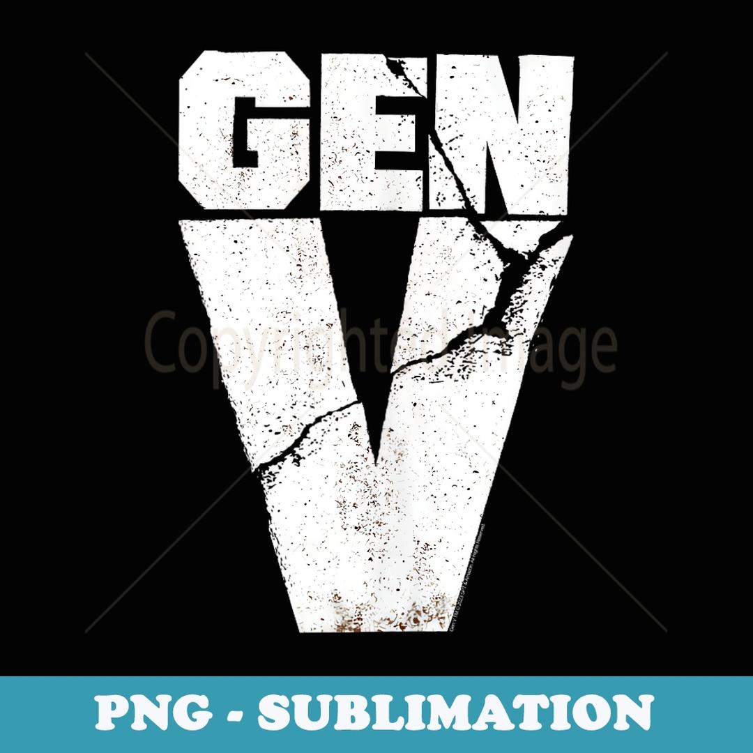 Gen V Cracked Gen V Logo - High-Resolution PNG Sublimation F | Inspire ...