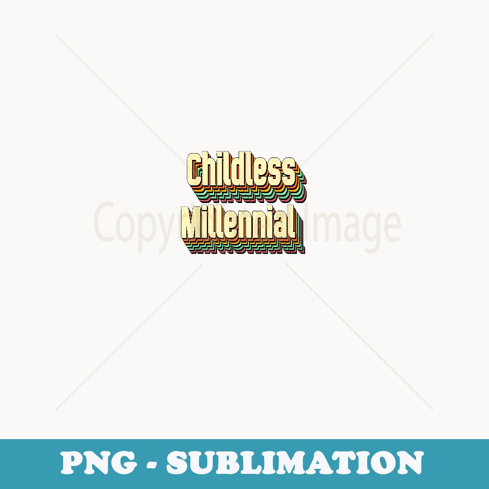 Childless Millennial Retro - Aesthetic Sublimation Digital F | Inspire ...