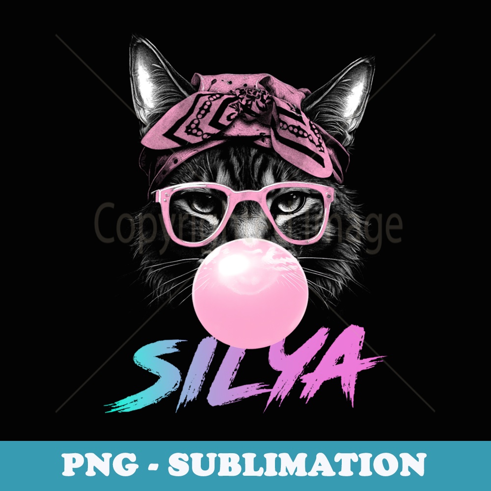 SILYA - Adorable girl name with cute Cat | Inspire Uplift