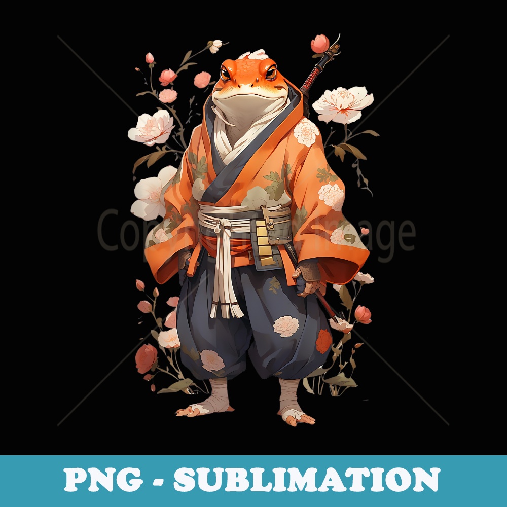 Japanese Frog intelligent Samurai Ninja Moon Fire Fighting - | Inspire ...