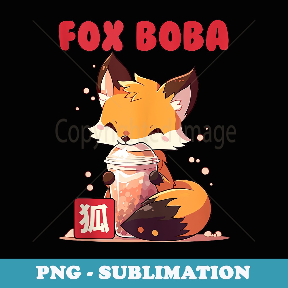 Cute Fox Boba Chibi Kawaii Fox Bubble Tea - Signature Sublim | Inspire ...