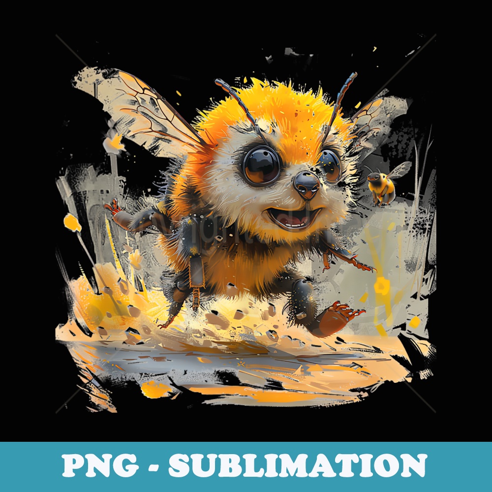 cute anime bumble bee running insect honey bee smiling art - | Inspire ...