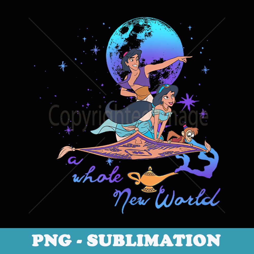 Disney Aladdin Group Shot A Whole New World Blue & Purple - | Inspire Uplift