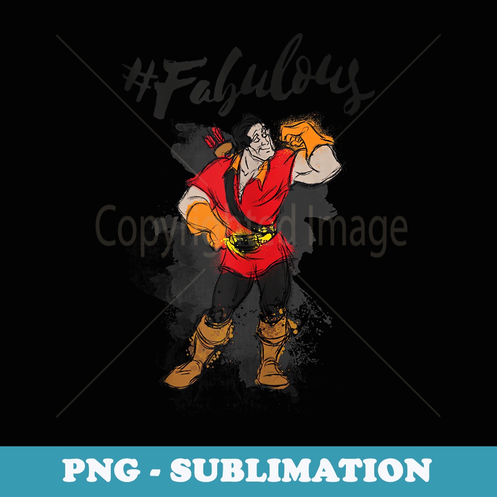 Disney Beauty And The Beast Gaston Fabulous Portrait Sketch | Inspire ...
