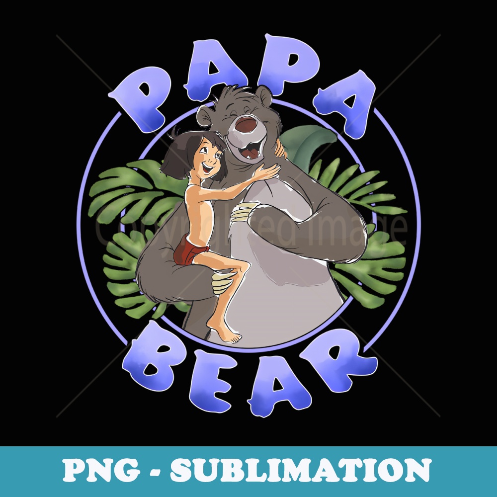 Disney Jungle Book Mowgli & Baloo Papa Bear - Modern Sublima | Inspire ...