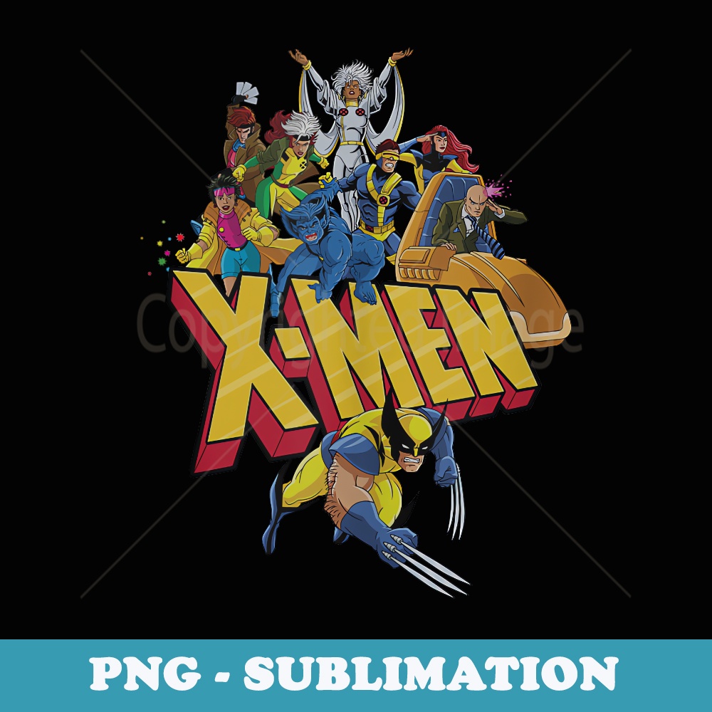 Marvel X-Men 90s TV Show Title Card Group Logo Vintage - PNG | Inspire ...