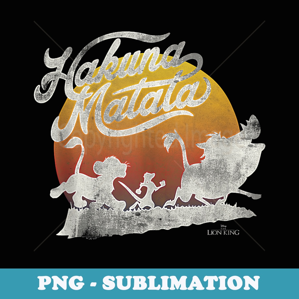 Disney Lion King Hakuna Matata Stamp Silhouette - Unique Sub | Inspire ...