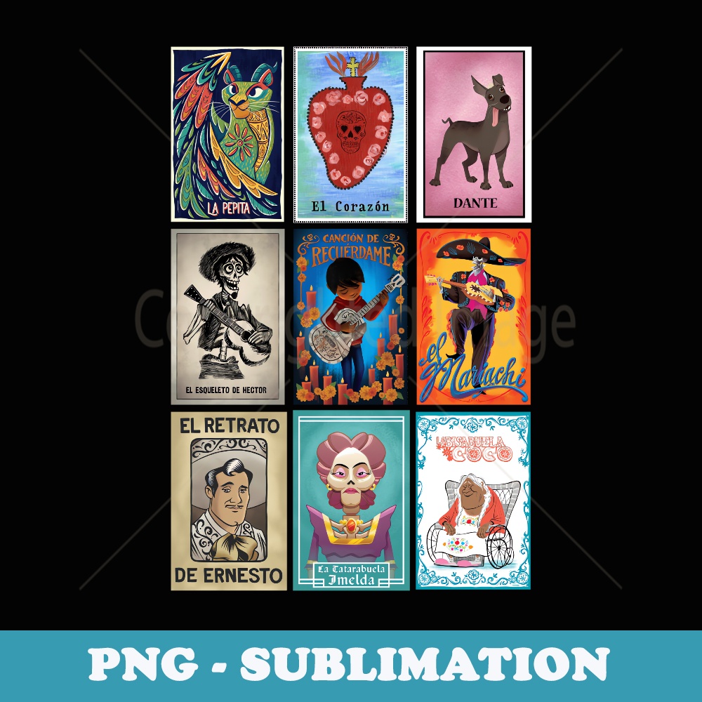 Disney Pixar Coco Epic Loteria Cards Big Chest Vintage Logo | Inspire ...