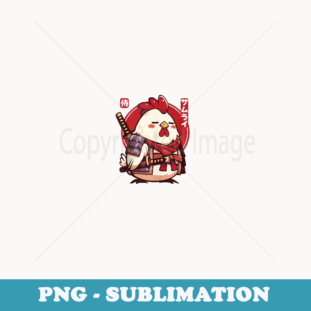 Neko Samurai Chicken - Sublimation Digital Download | Inspire Uplift
