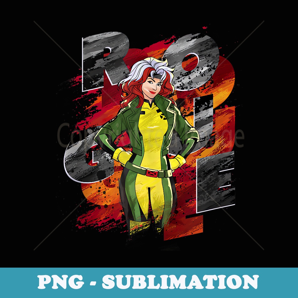 Marvel X-Men Rogue Paint Strokes Vintage Portrait - Signatur | Inspire ...