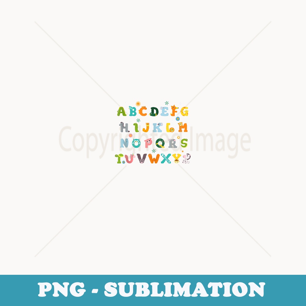 Cute Animal ABCs Alphabet Back To School Boys Girls - PNG Su | Inspire ...