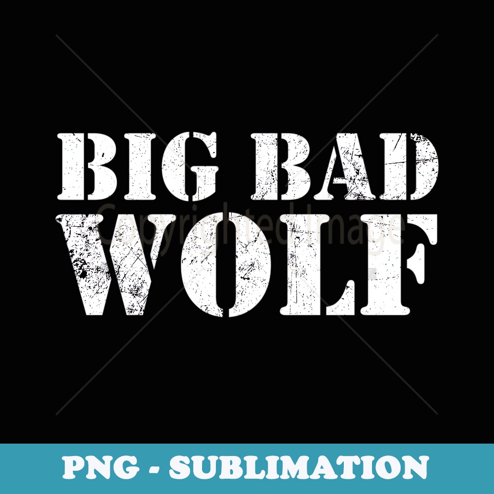 Big Bad and Wolf Funny Wolves Werewolf Cool Dog - Aesthetic | Inspire ...