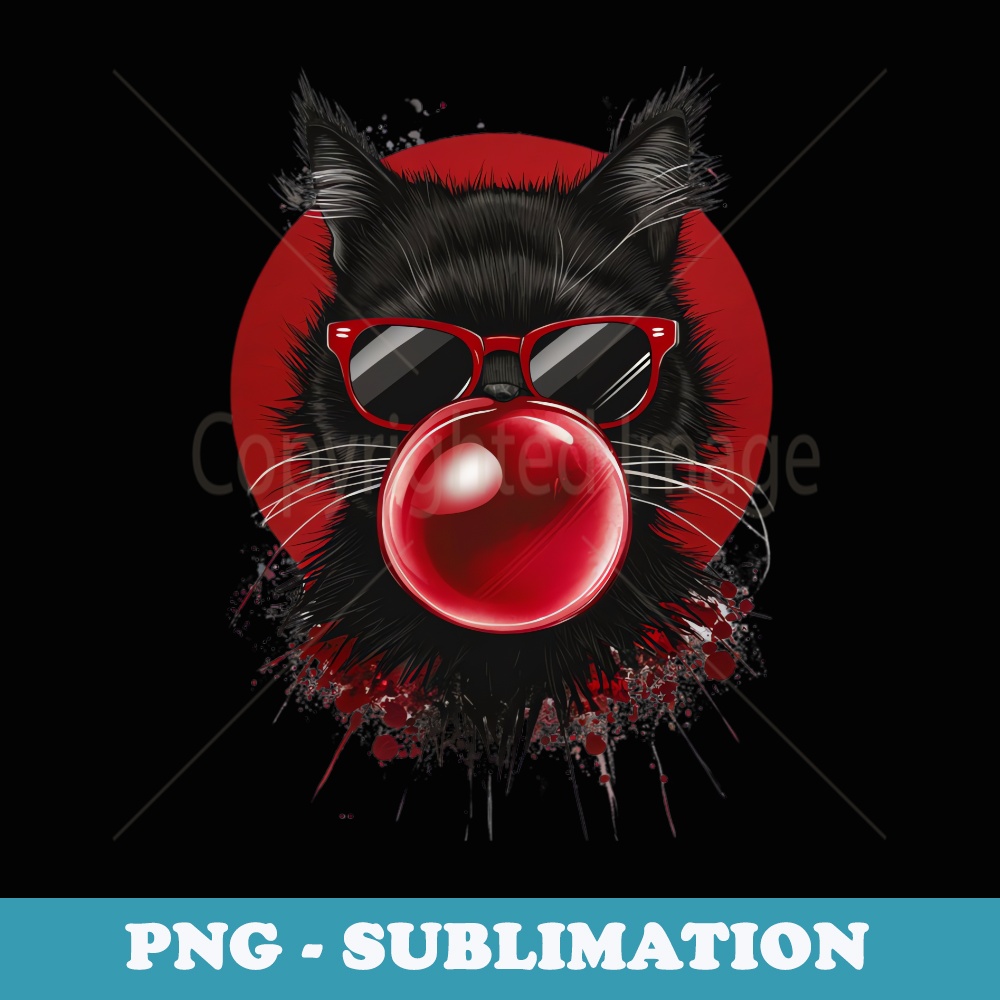 Cute Cat Face Eating Gum And Makes A Bubble Funny Cat - Prem | Inspire ...