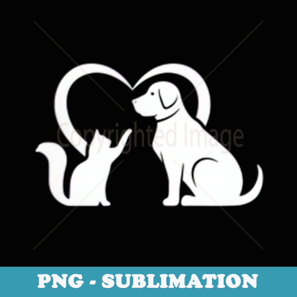 Dog Puppy and Baby Cat Heart Animal Dog & Cat Heart - Exclus | Inspire ...