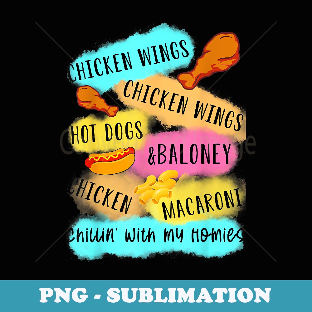 Chicken wing hot dog and baloney funny homies chillin meme - | Inspire ...