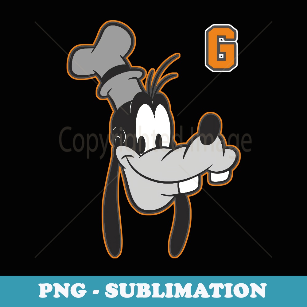 Disney Goofy Orange Outline Portrait - Modern Sublimation PN | Inspire ...