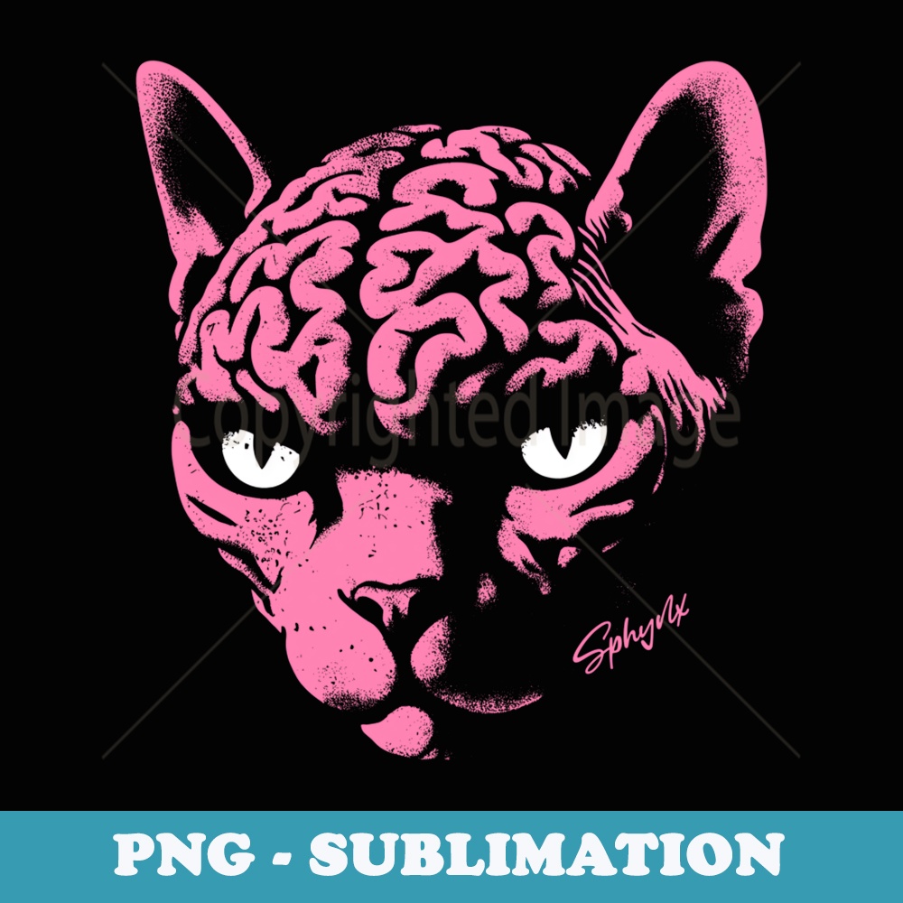 Sphynx Cat - Vintage Brain Graphic Canadian Sphynx Lover | Inspire Uplift