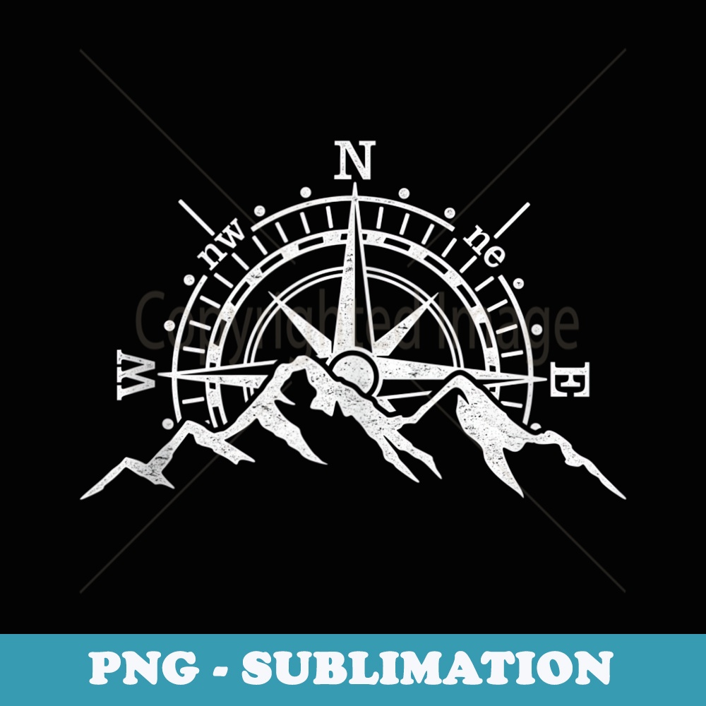 Mountains Scene and Compass Rose Adventure Sports - Exclusiv | Inspire ...