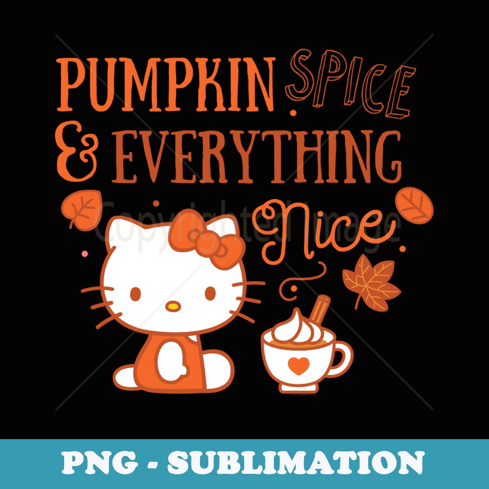 Hello Kitty Pumpkin Spice And Everything Nice - Trendy Subli | Inspire ...