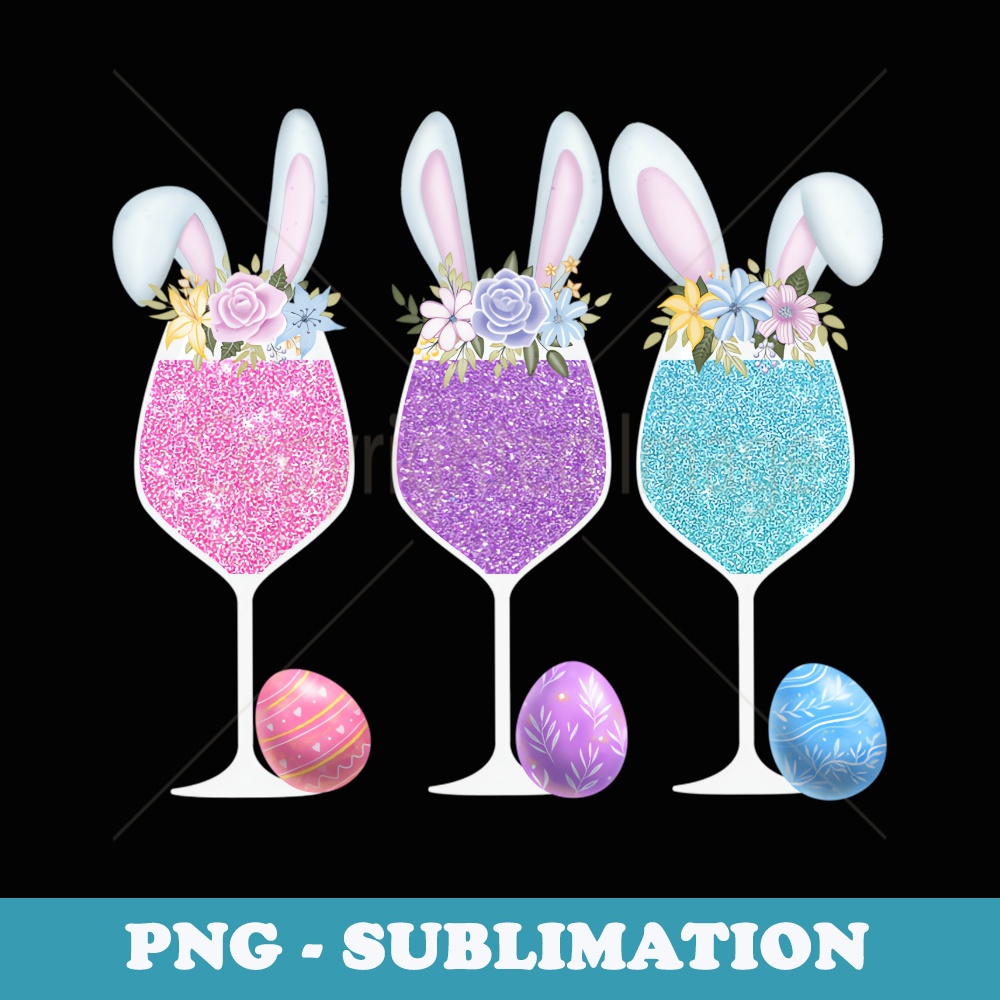 s Easter Wine Glasses With Bunny Ears And Eggs - Special Edi - Inspire ...