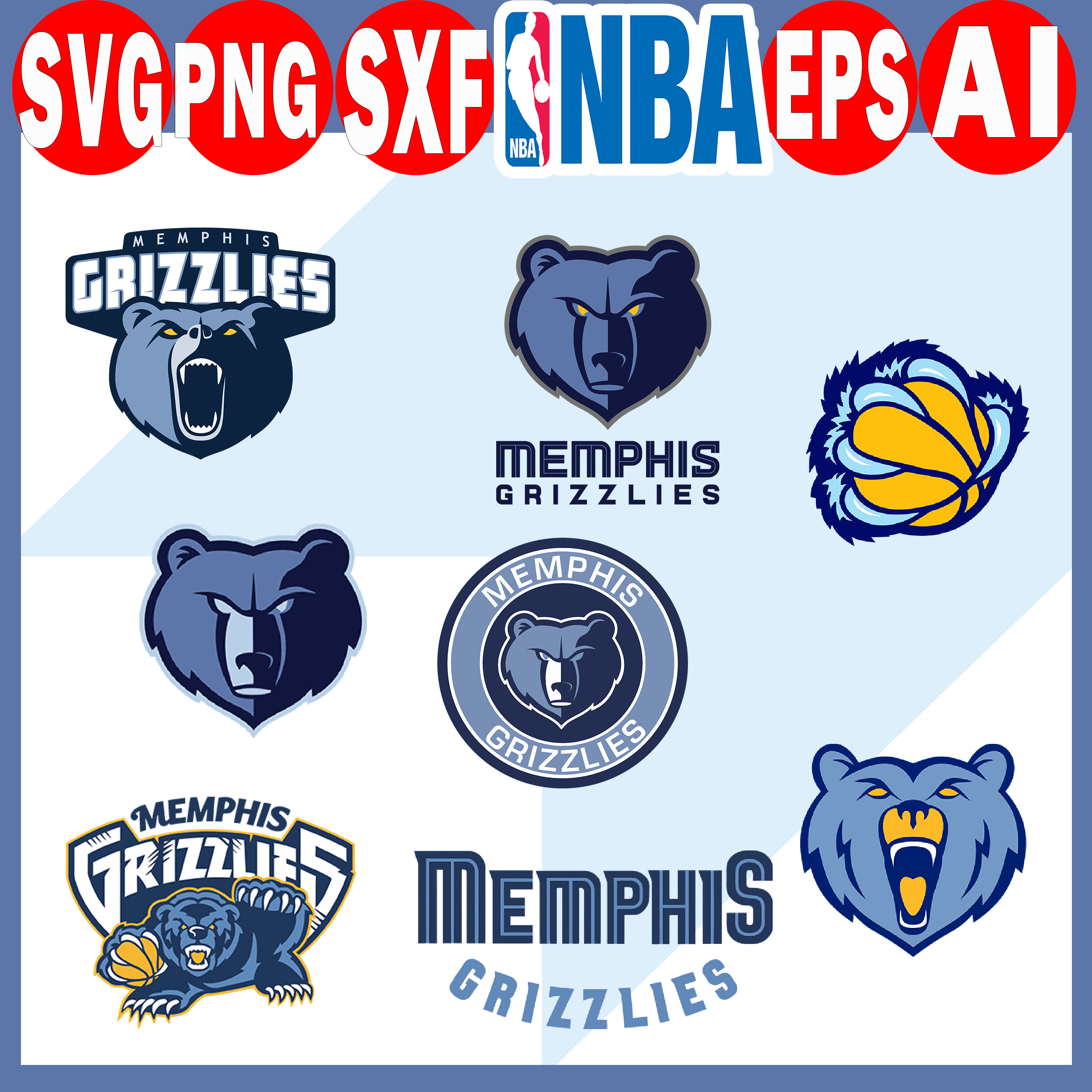 Memphis Grizzlies Logo SVG, Grizzlies Basketball PNG, Memphi | Inspire Uplift