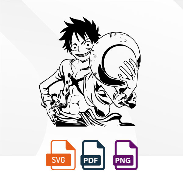 luffy svg straw hat, One Piece, Anime Vector, Anime Print, A | Inspire ...