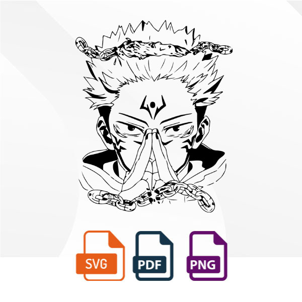 Jujutsu Kaisen sukuna, Anime SVG, Svg-Png-Pdf, Manga SVG, Cu - Inspire ...