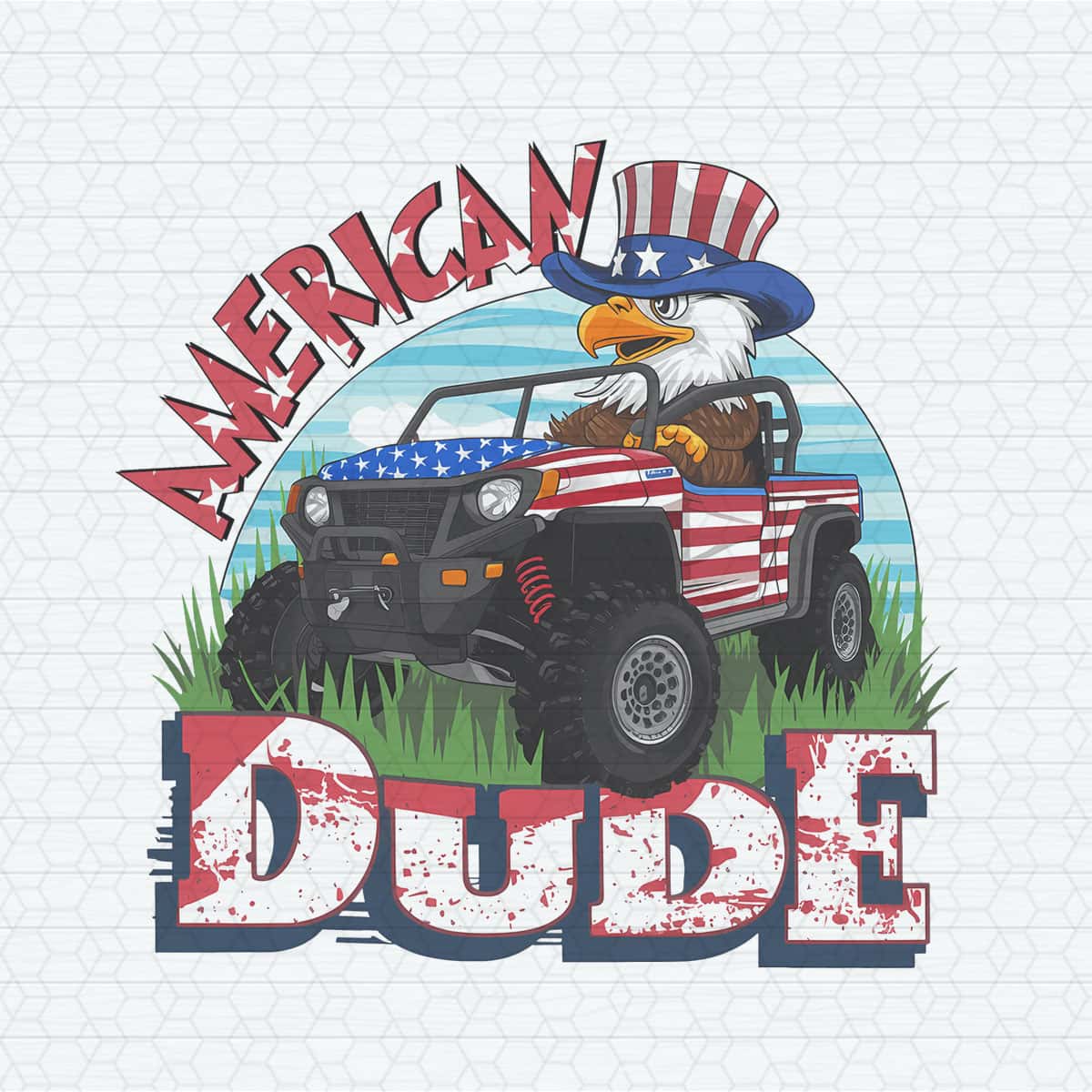 American Dude Eagle USA Flag PNG | Inspire Uplift