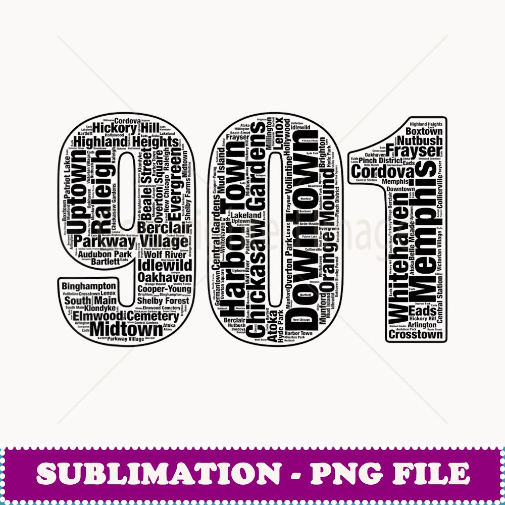 901 Memphis Typography Word Art - PNG Transparent Sublimatio | Inspire ...