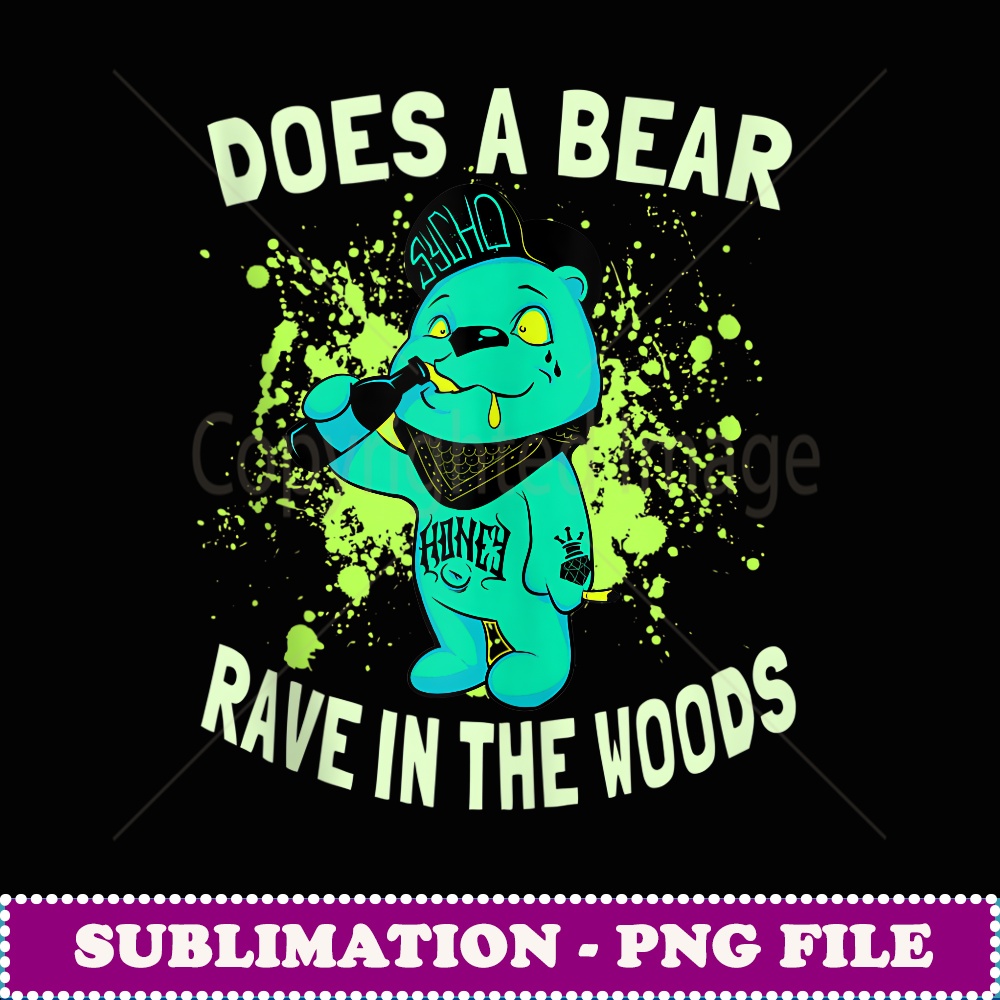 EDM Techno Rave Bear Design Dance Rave Music Festival - Uniq - Inspire ...