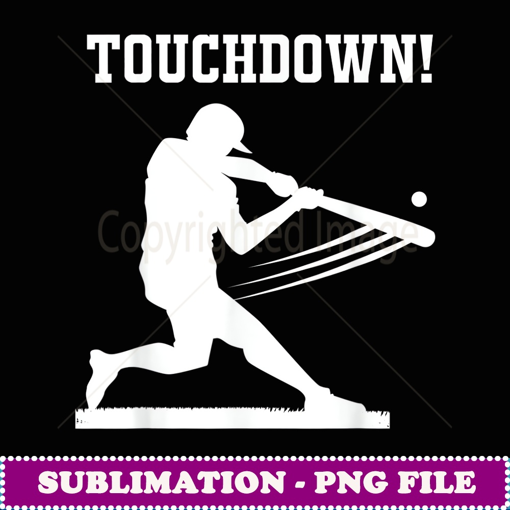 Funny Football Baseball Player Touchdown Baseball - Elegant | Inspire ...
