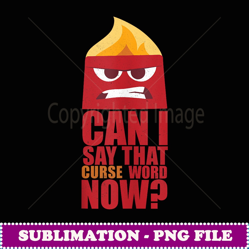 Disney Inside Out Anger Curse Word - Premium PNG Sublimation | Inspire ...