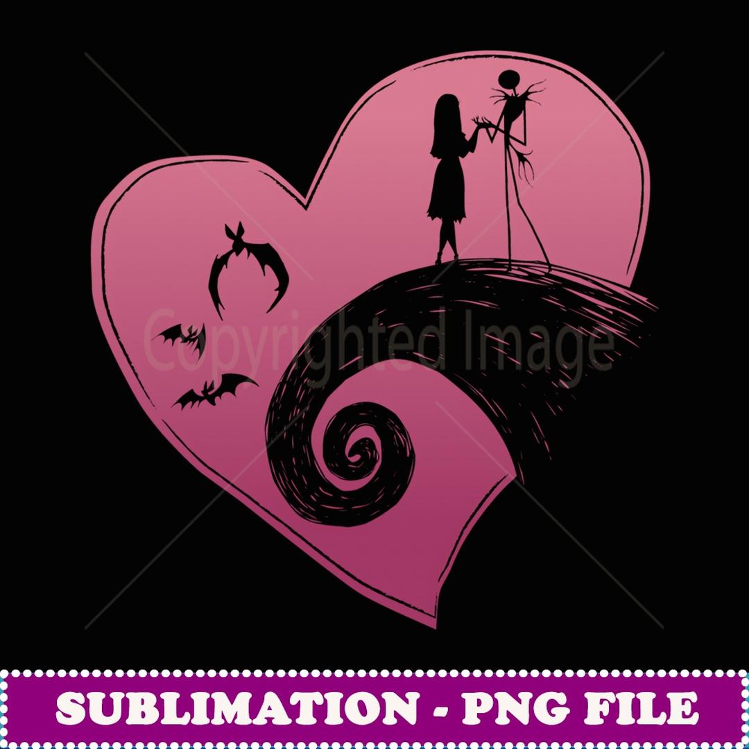 Disney The Nightmare Before Christmas Jack and Sally Heart - | Inspire ...